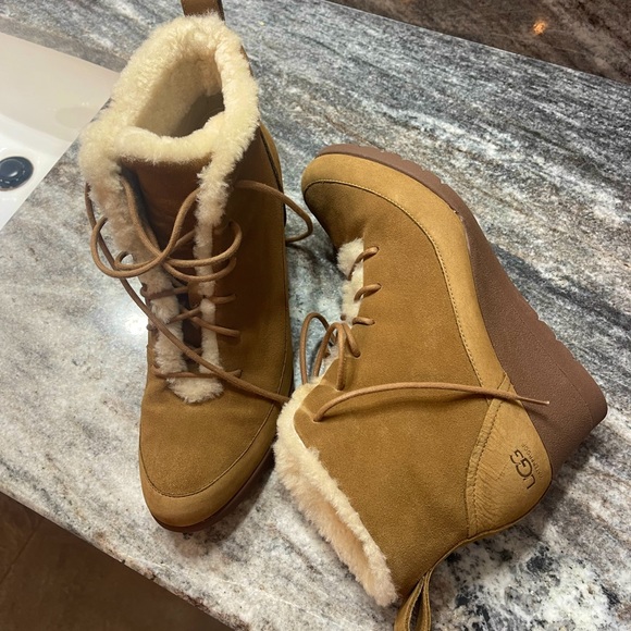 UGG | Shoes | Ugg Wedge Booties | Poshmark